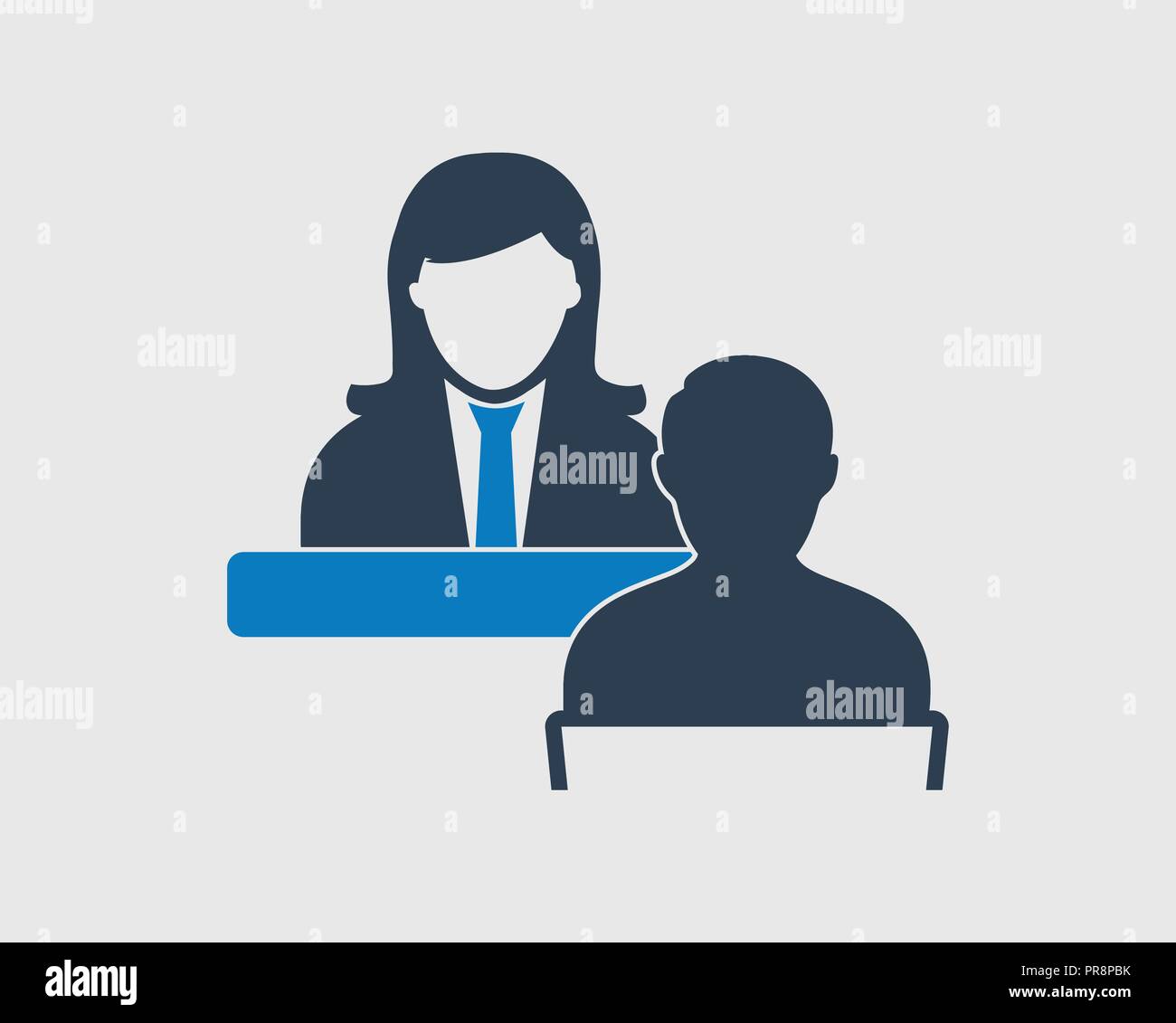 Customer Service Icon on gray background Stock Vector Image & Art - Alamy