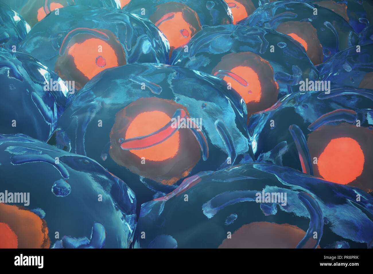 Human cells. Cell colony. Concept of science and medicine. Regeneration ...