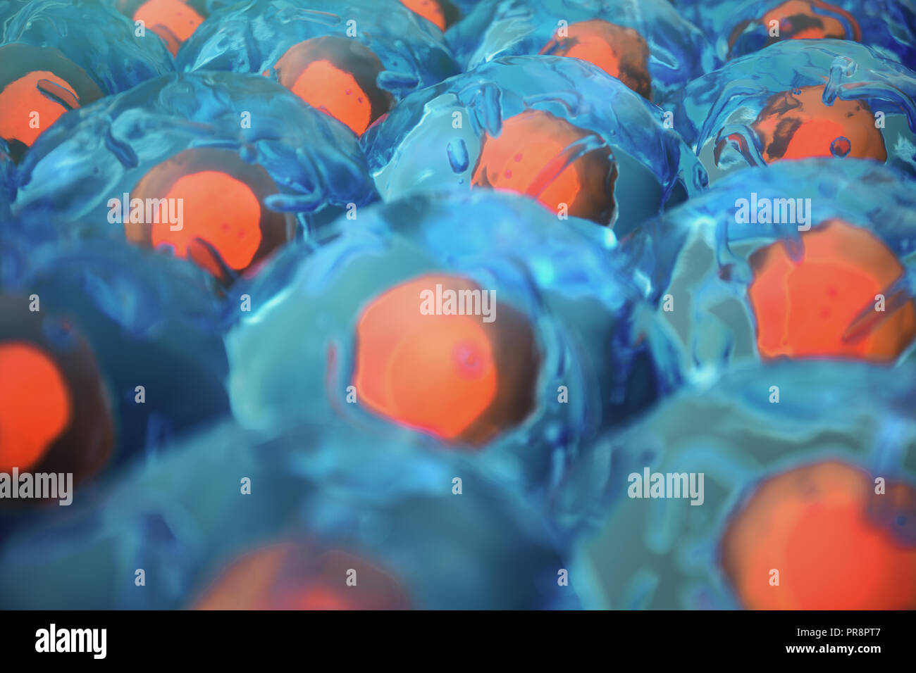 Human cells. Cell colony. Concept of science and medicine. Regeneration ...