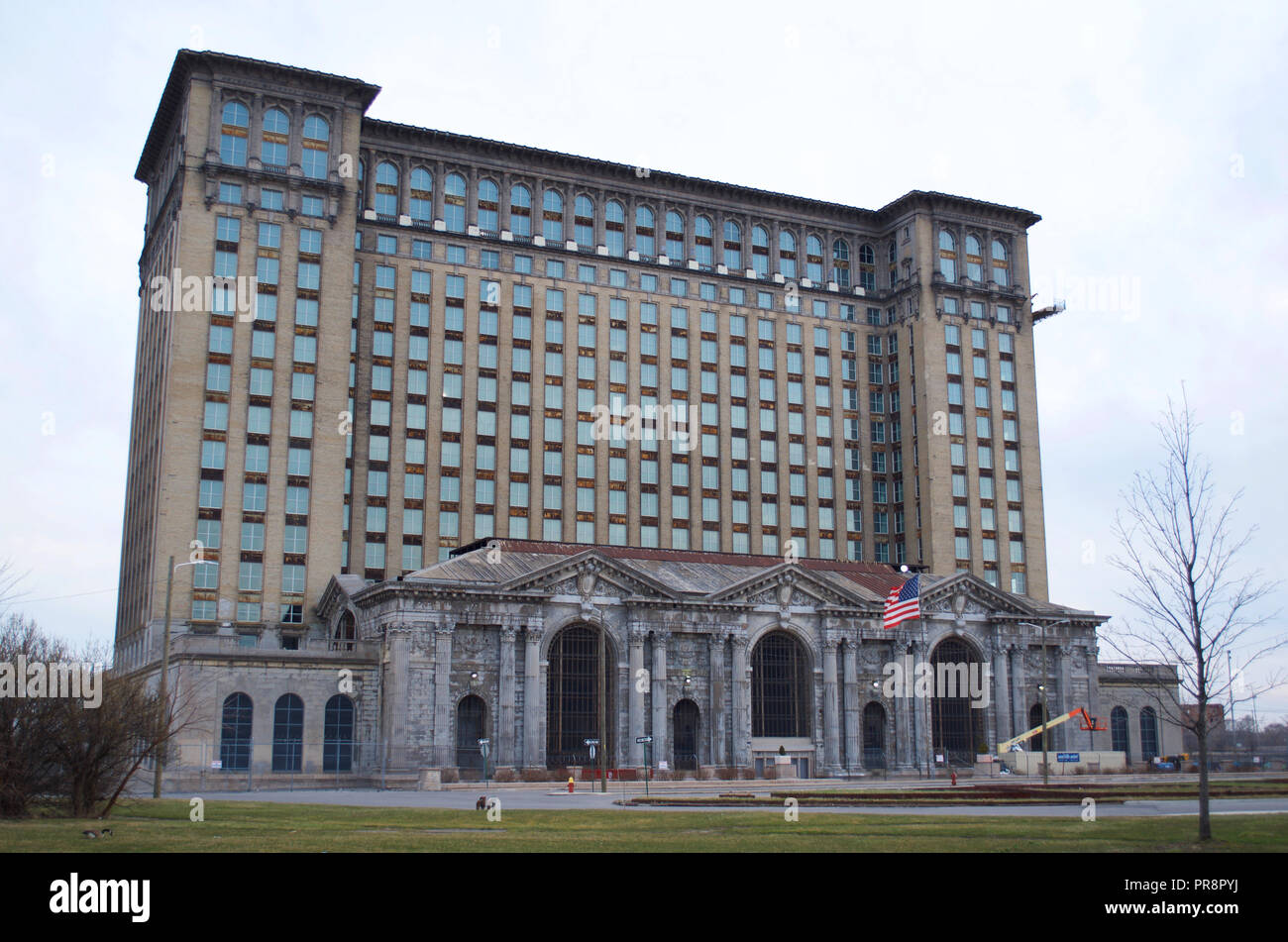 Detroit Train Station, Michigan Central Train Station Stock Photo - Alamy