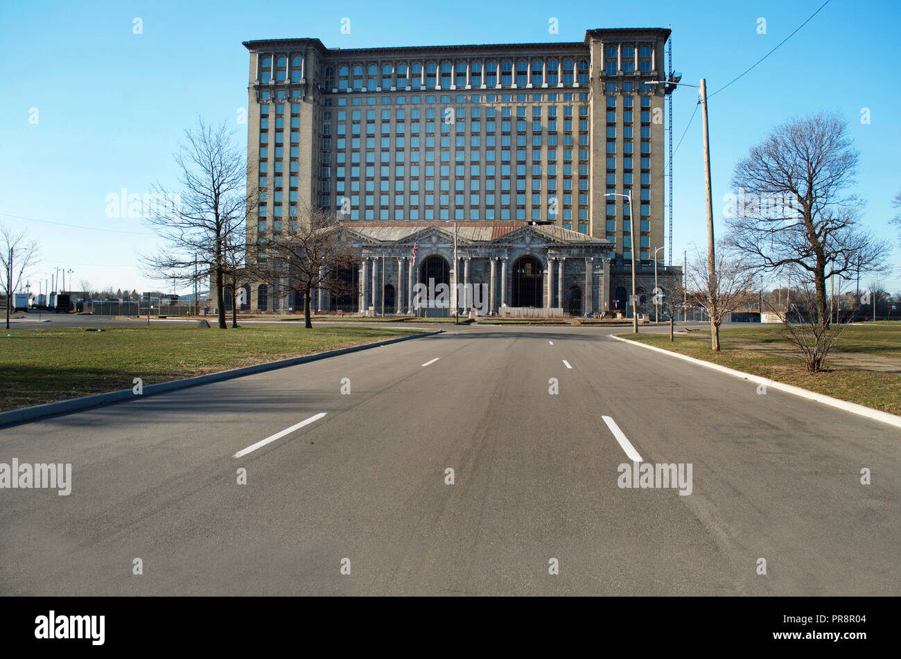 Detroit Train Station, Michigan Central Train Station Stock Photo - Alamy