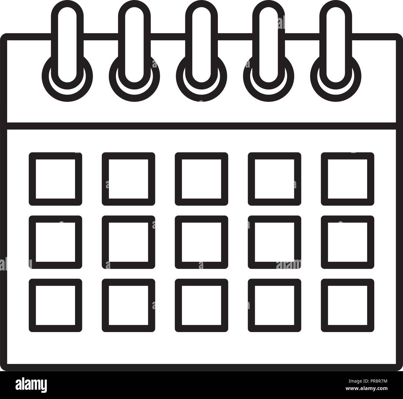 Calendar planner symbol Stock Vector Image & Art - Alamy