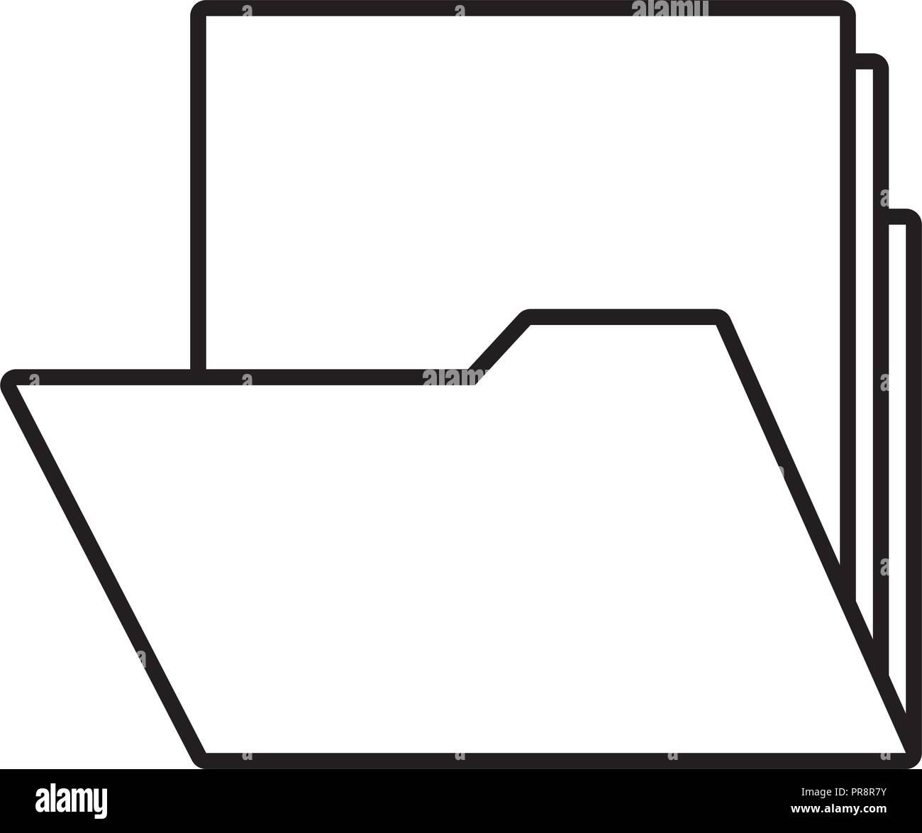 Folder document symbol Stock Vector Image & Art - Alamy