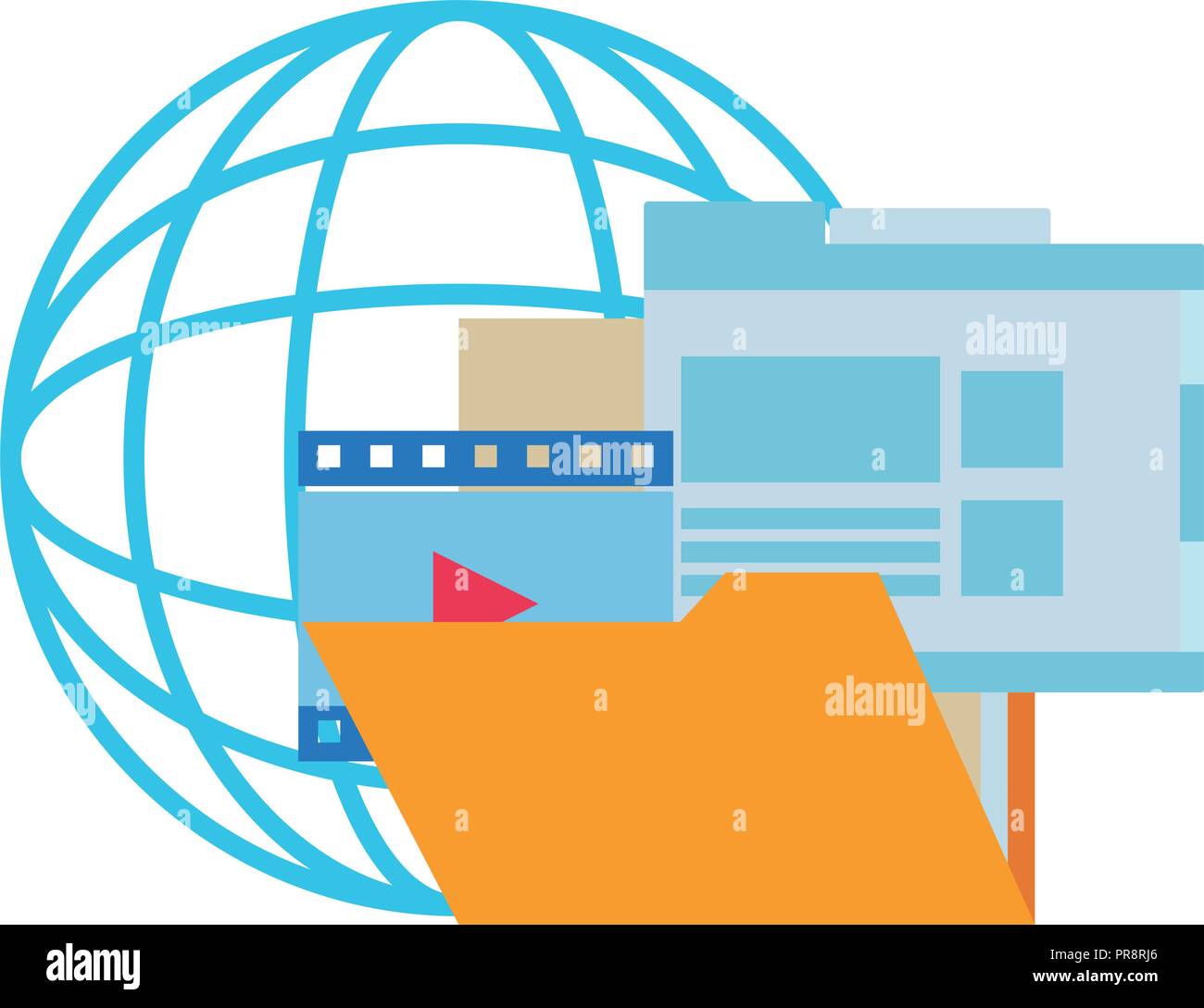 Multimedia technology symbols Stock Vector Image & Art - Alamy