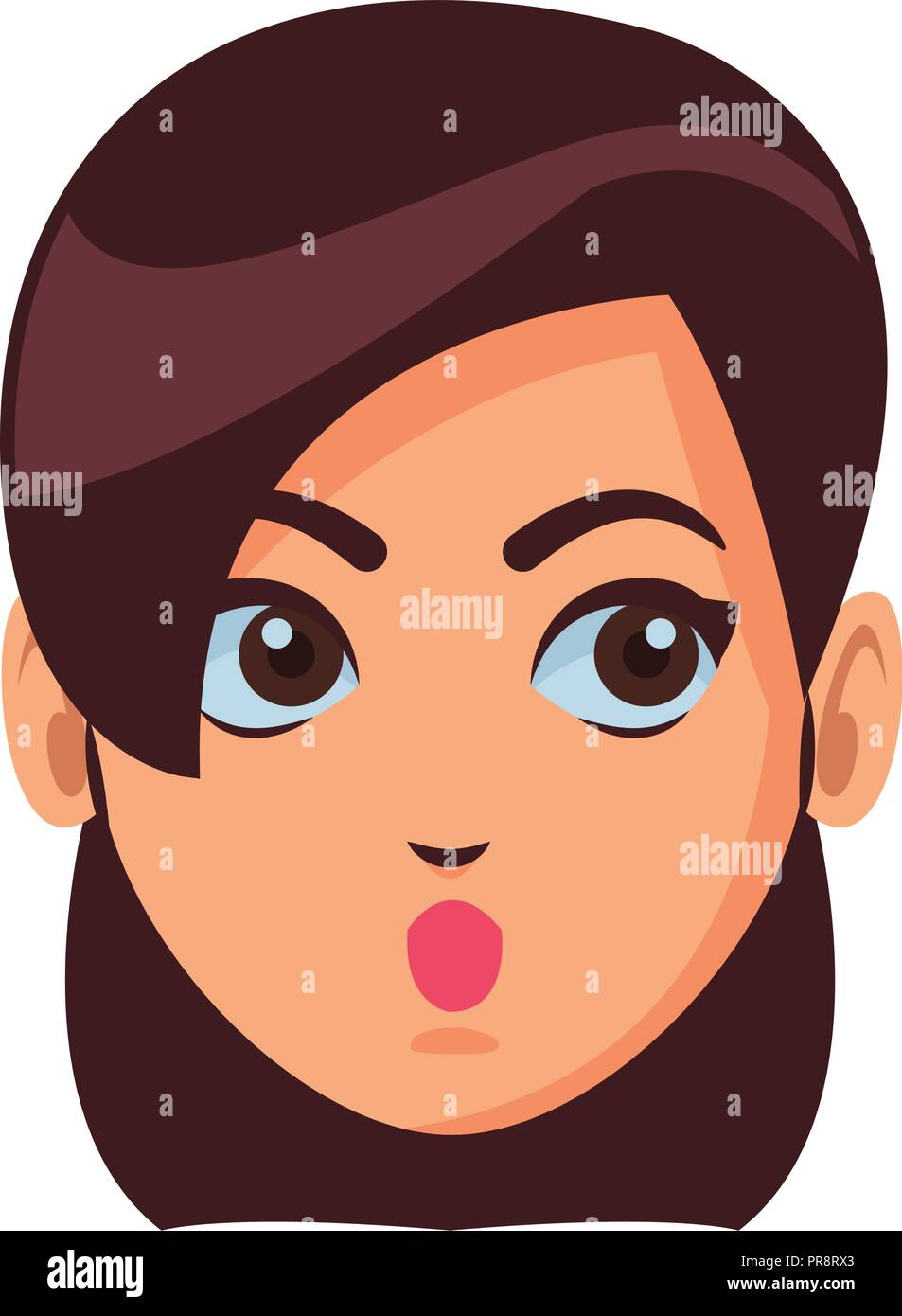 Woman face cartoon Stock Vector Image & Art - Alamy