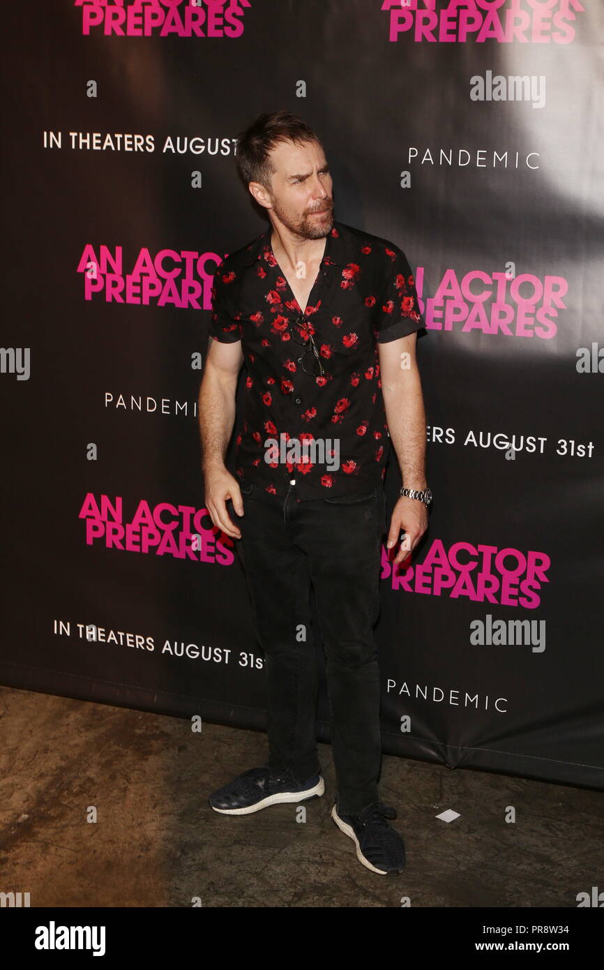 'An Actor Prepares' Premiere held at Metrograph Featuring: SAM ROCKWELL ...
