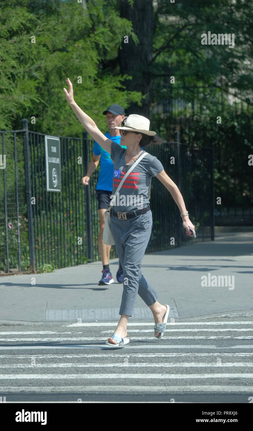 Julianna Margulies out and about in Soho Featuring: Julianna Margulies ...