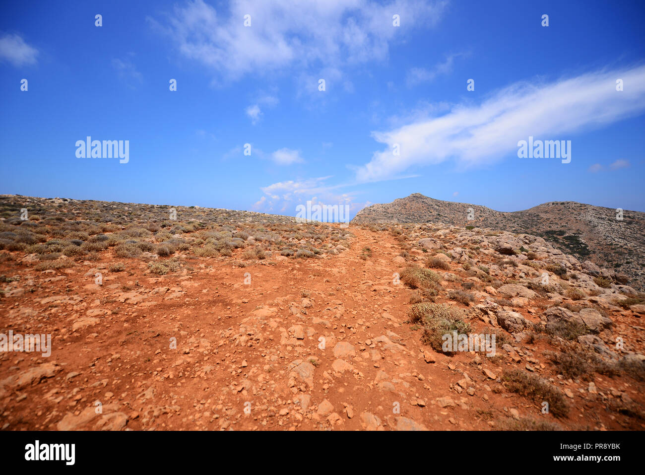 Greek desert with mountains hi-res stock photography and images - Alamy