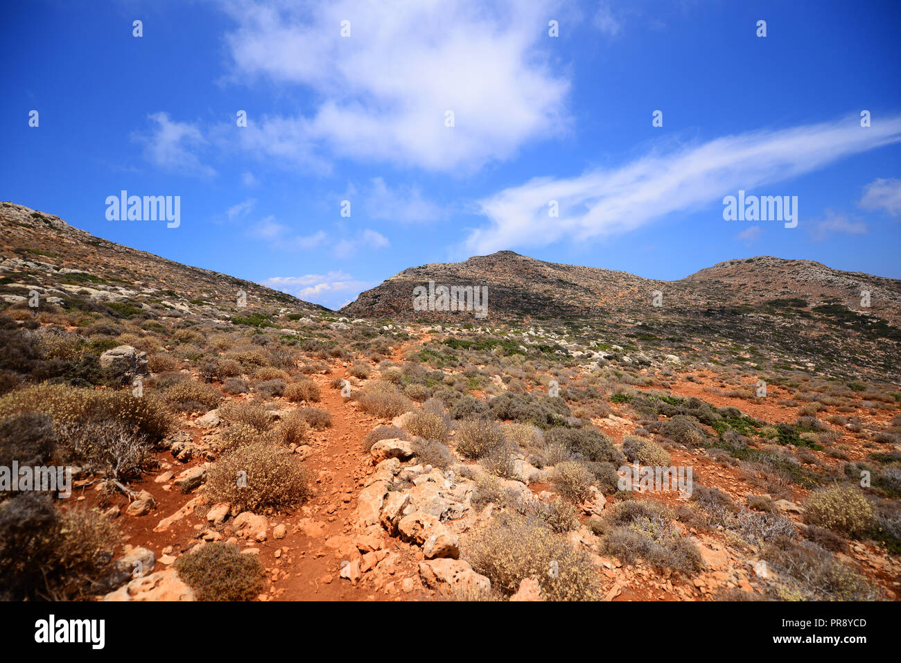 Greek desert with mountains hi-res stock photography and images - Alamy