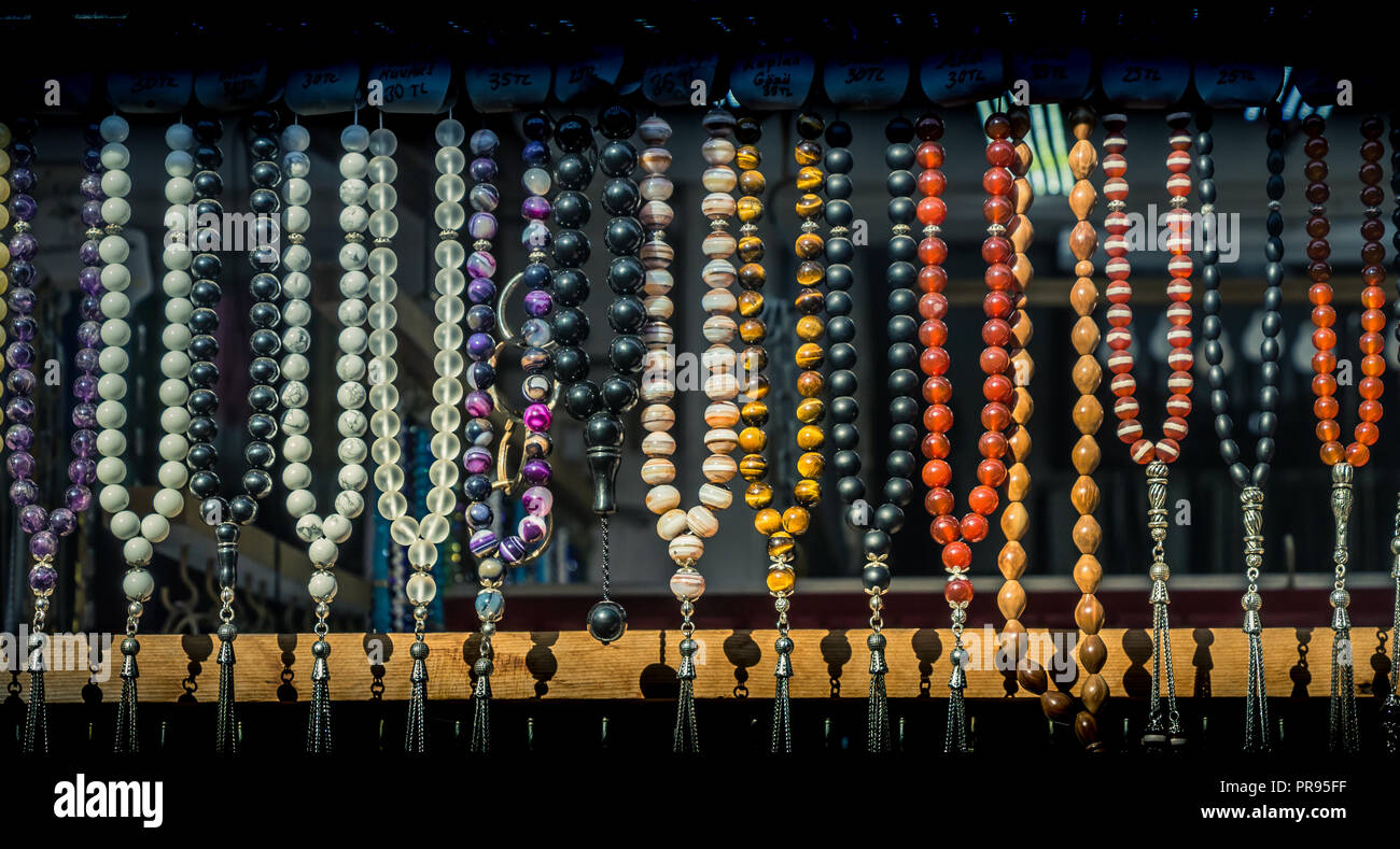 Set of praying beads of various colors Stock Photo - Alamy