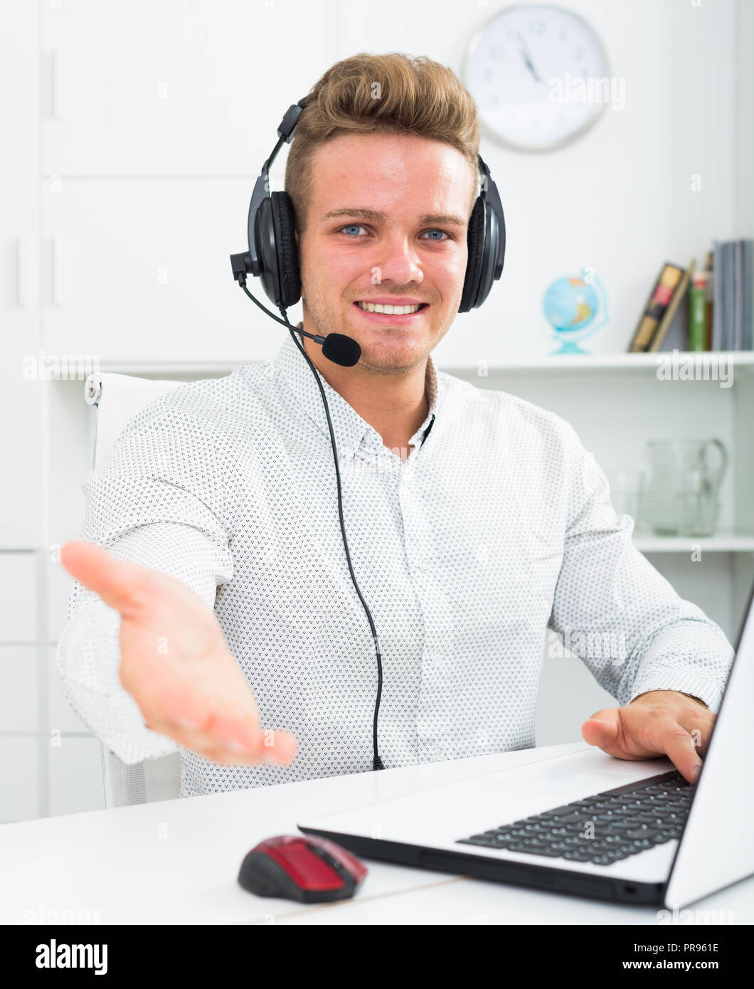 Person inviting you to join them hi-res stock photography and images ...