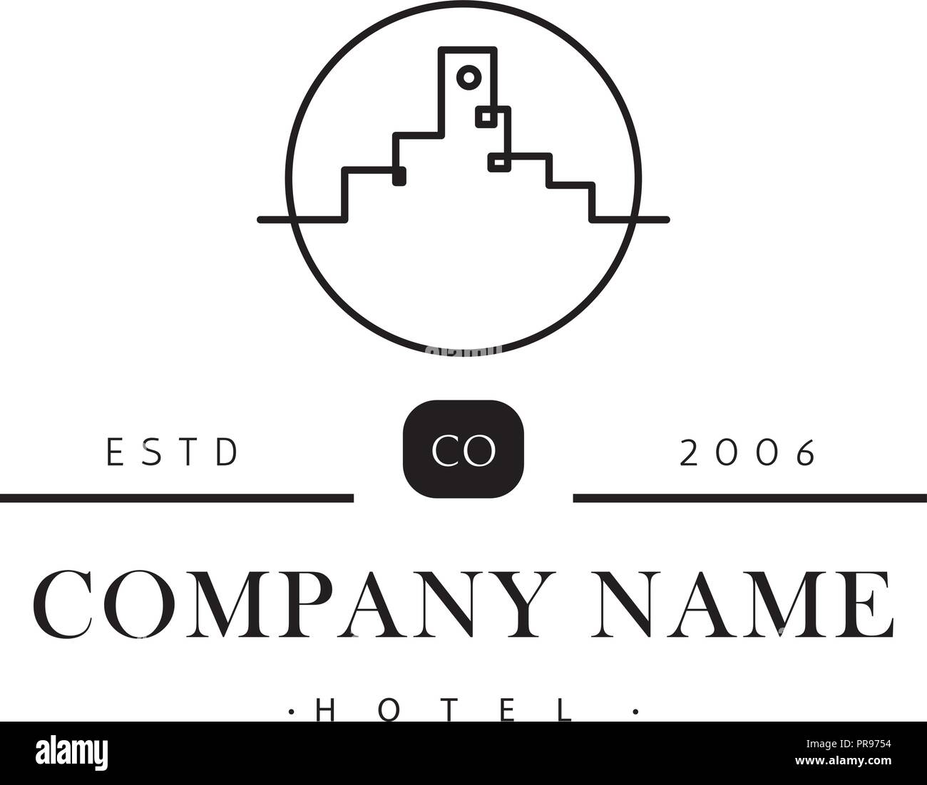 Abstract Hotel vector logo image Stock Vector Image & Art - Alamy