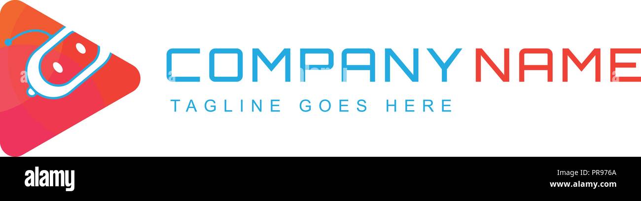 Media Robot vector logo image Stock Vector Image & Art - Alamy