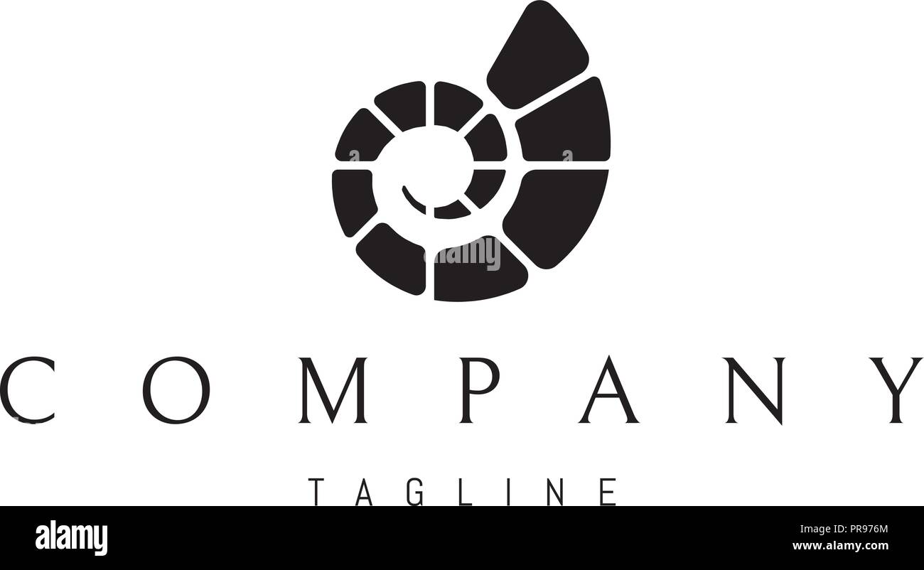 Open oyster shell black Stock Vector Images - Alamy