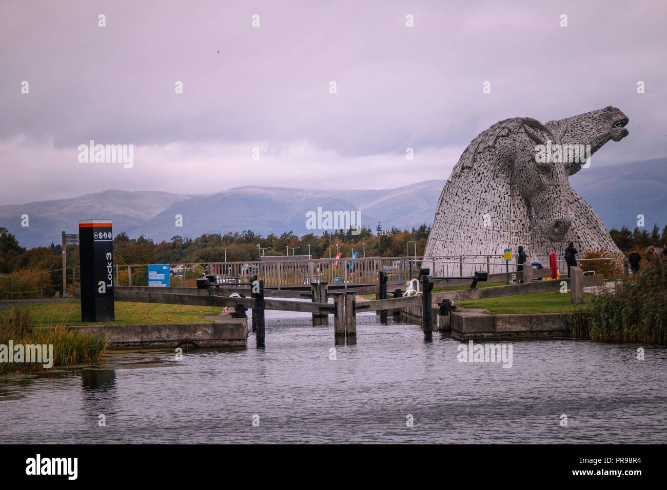 The Kelpies Sculptures Falkirk Helix Park Scotland 2018 Stock Photo - Alamy