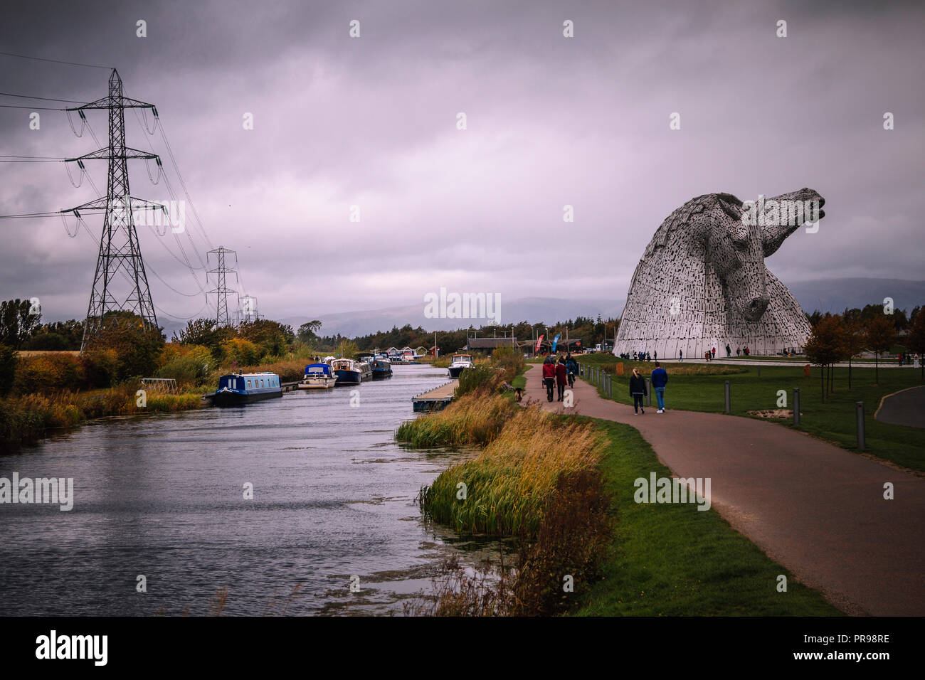 The Kelpies Sculptures Falkirk Helix Park Scotland 2018 Stock Photo - Alamy