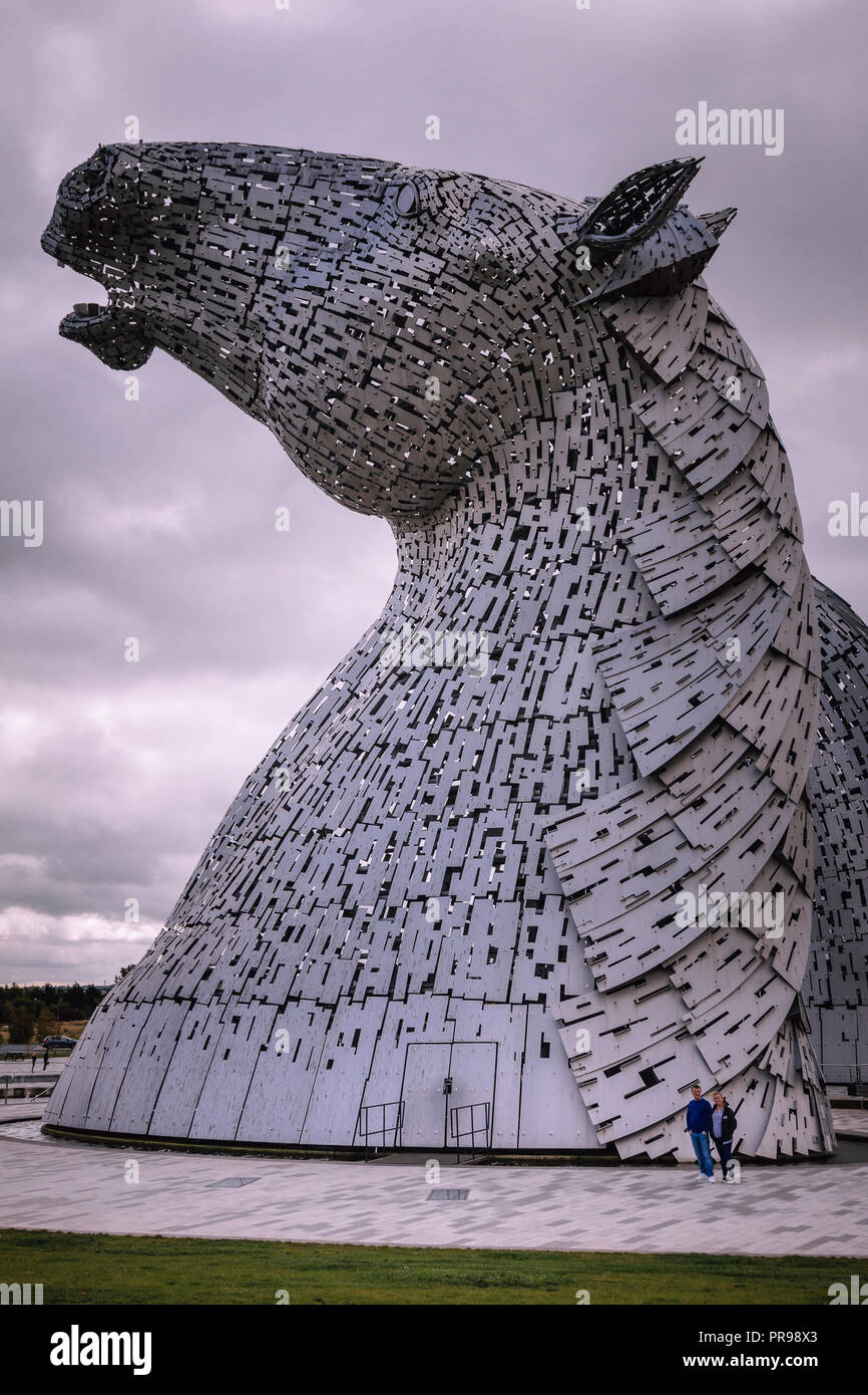 The Kelpies Sculptures Falkirk Helix Park Scotland 2018 Stock Photo - Alamy