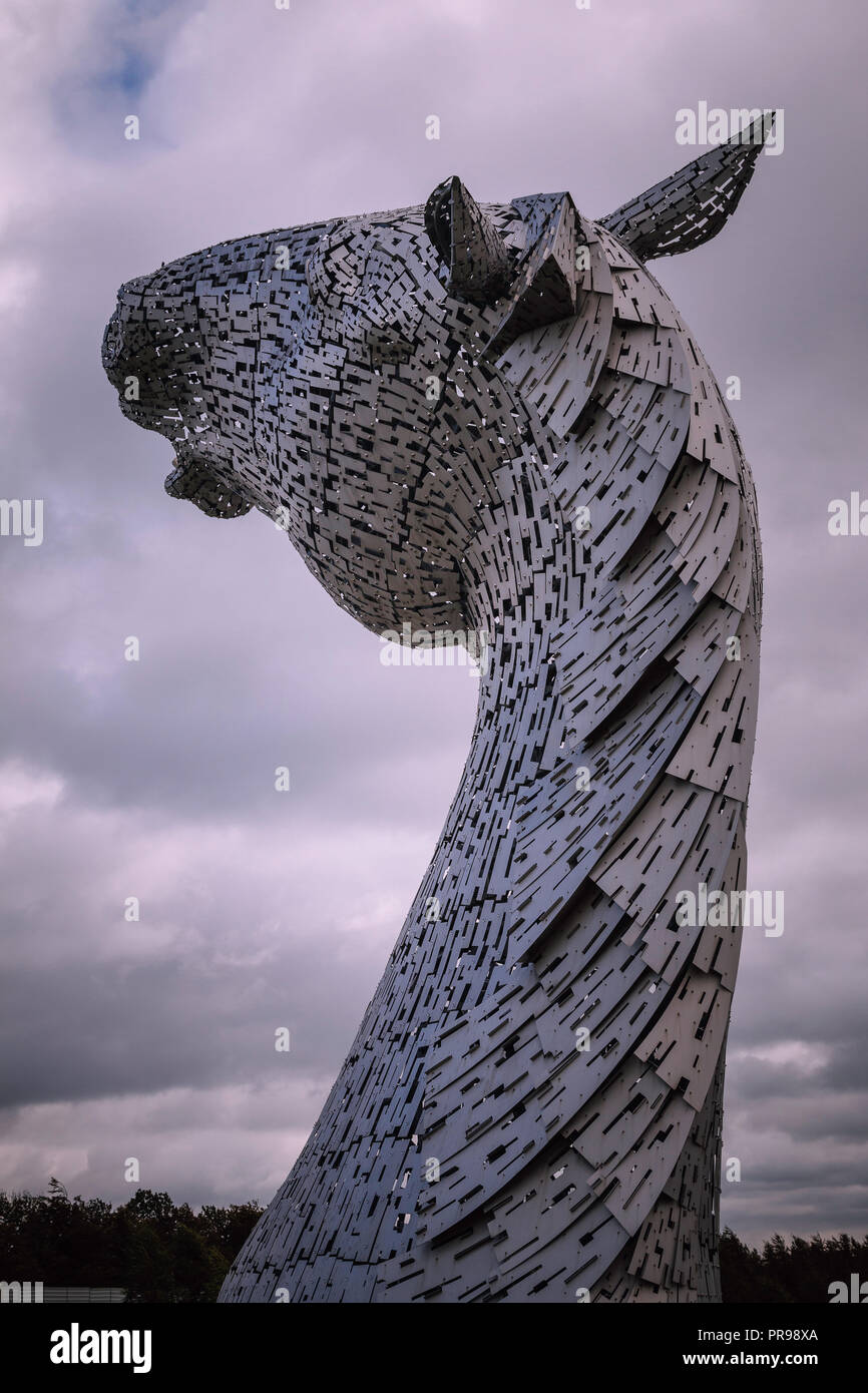 The Kelpies Sculptures Falkirk Helix Park Scotland 2018 Stock Photo - Alamy