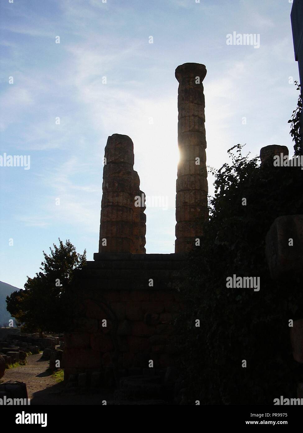 Delphi ancient sanctuary Phocis Greece Stock Photo - Alamy