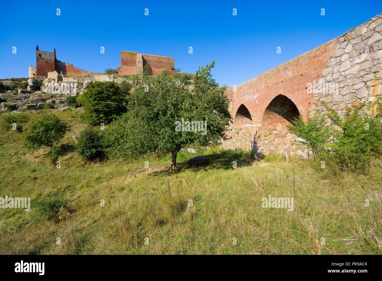 Hammershus castle - the biggest Northern Europe castle ruins situated ...
