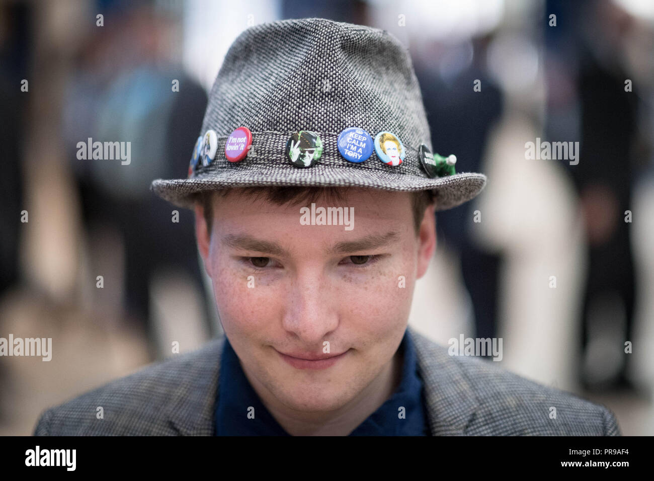 Tory supporters gather at the International Convention Centre ...