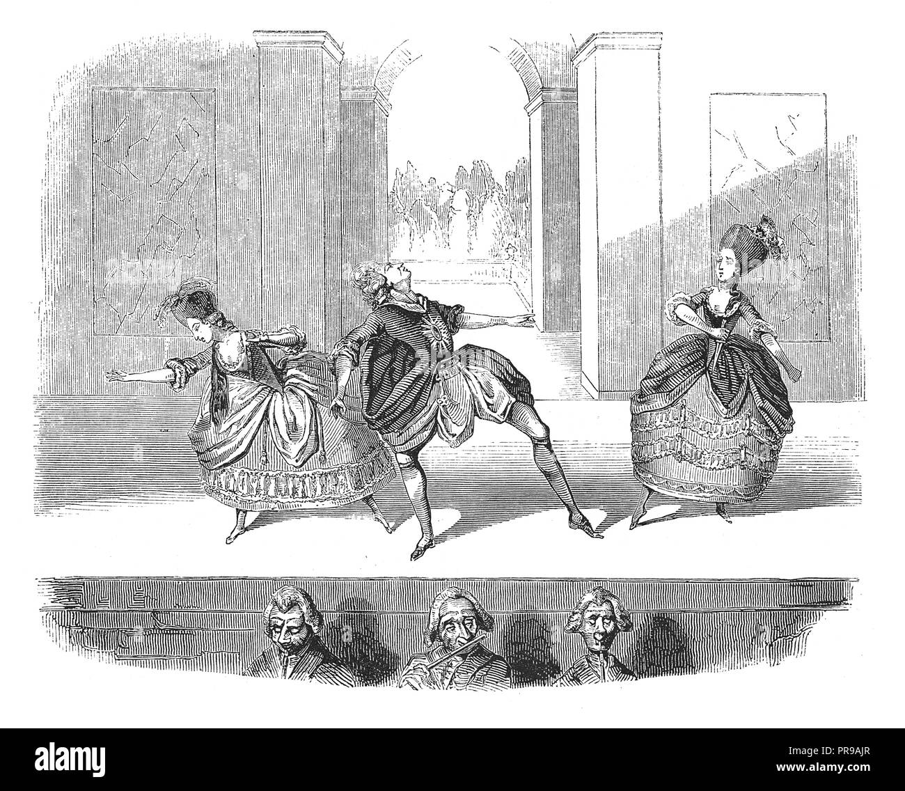 19th century illustration of Ballet of Jason and Medea - After 18th ...