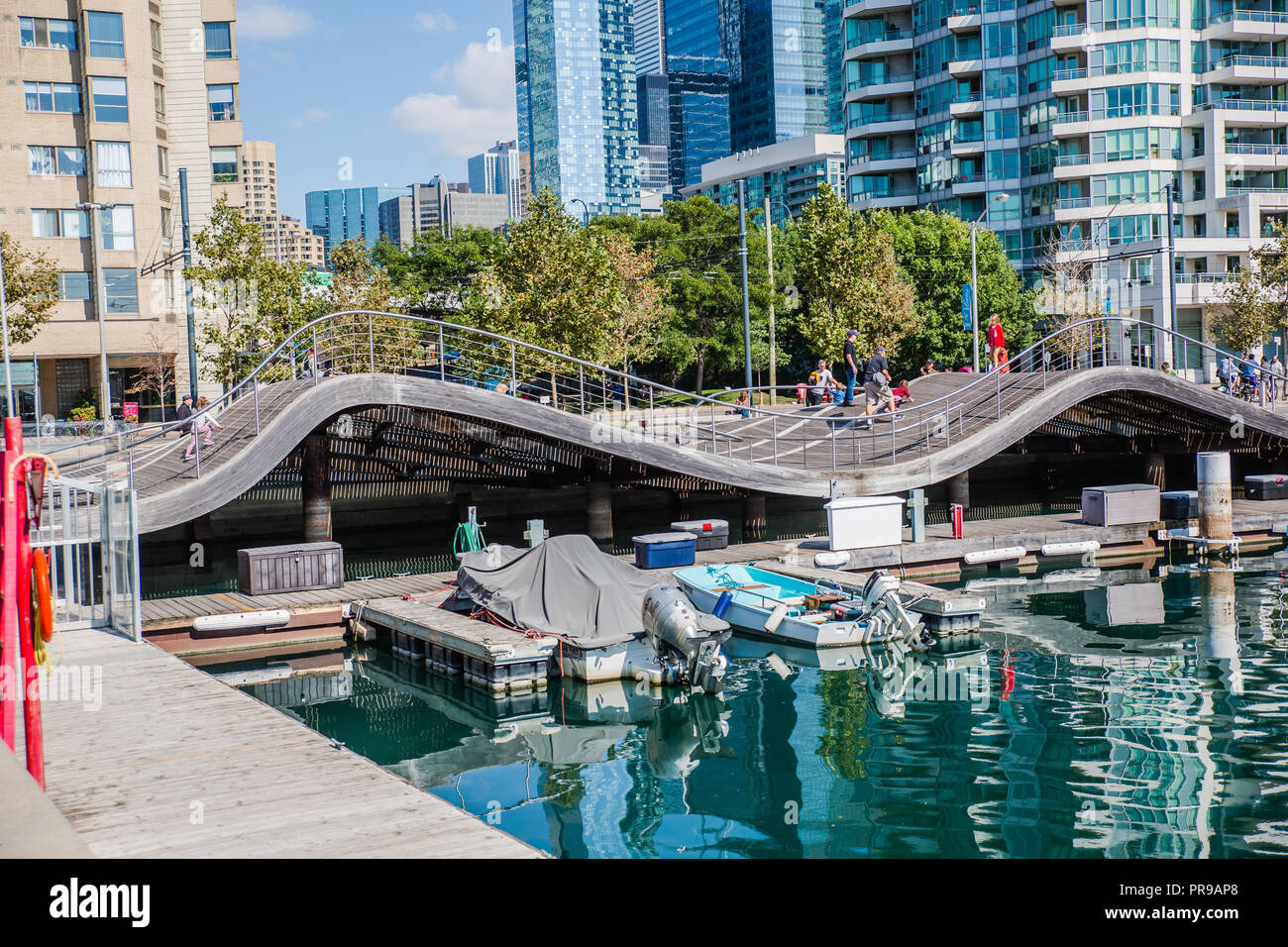Toronto Waterfront Wavedecks are a series of wooden structures ...