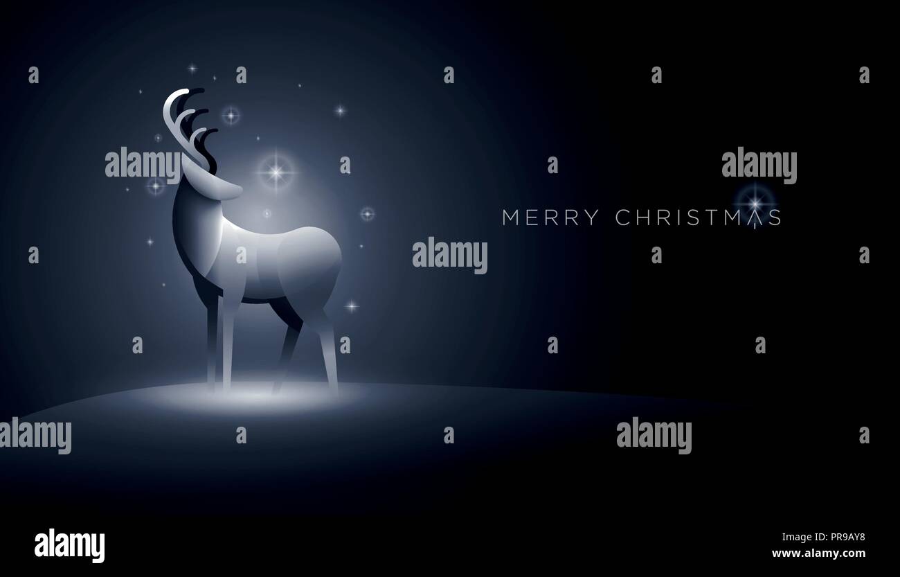 Abstract deer vector illustration. Elements are layered separately in ...