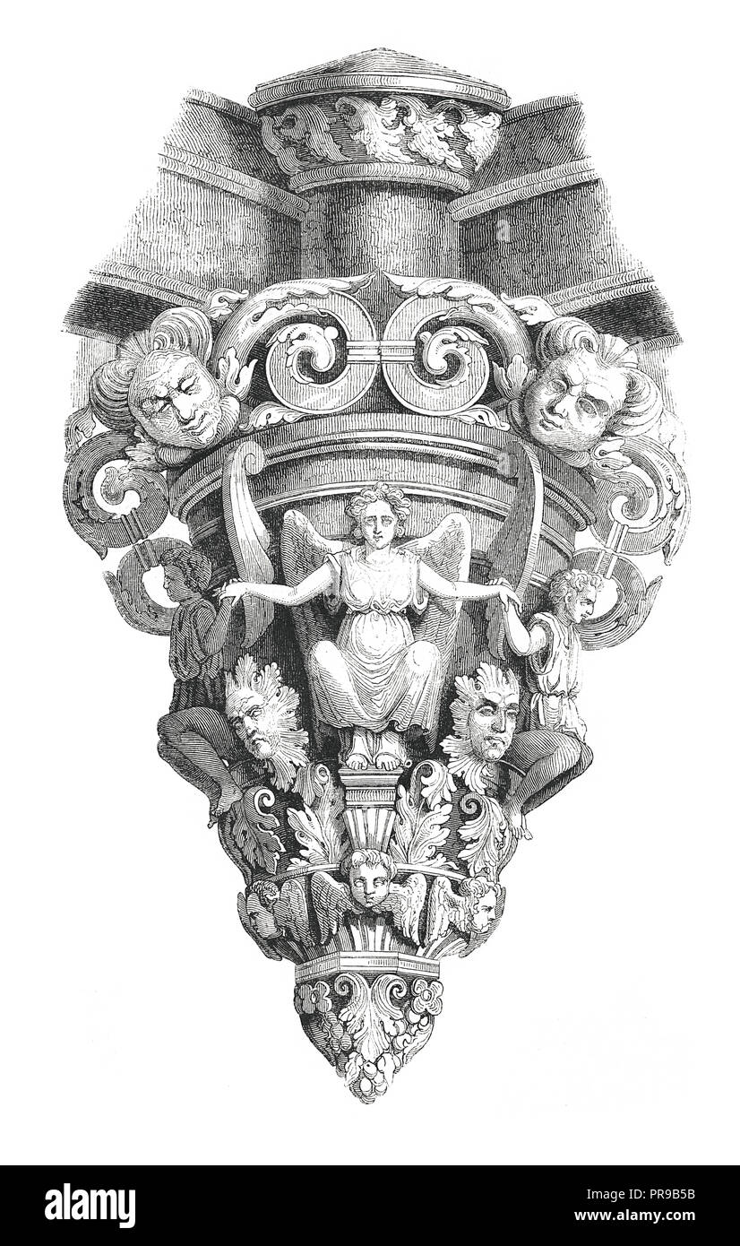 Keystone building illustration Cut Out Stock Images & Pictures - Alamy