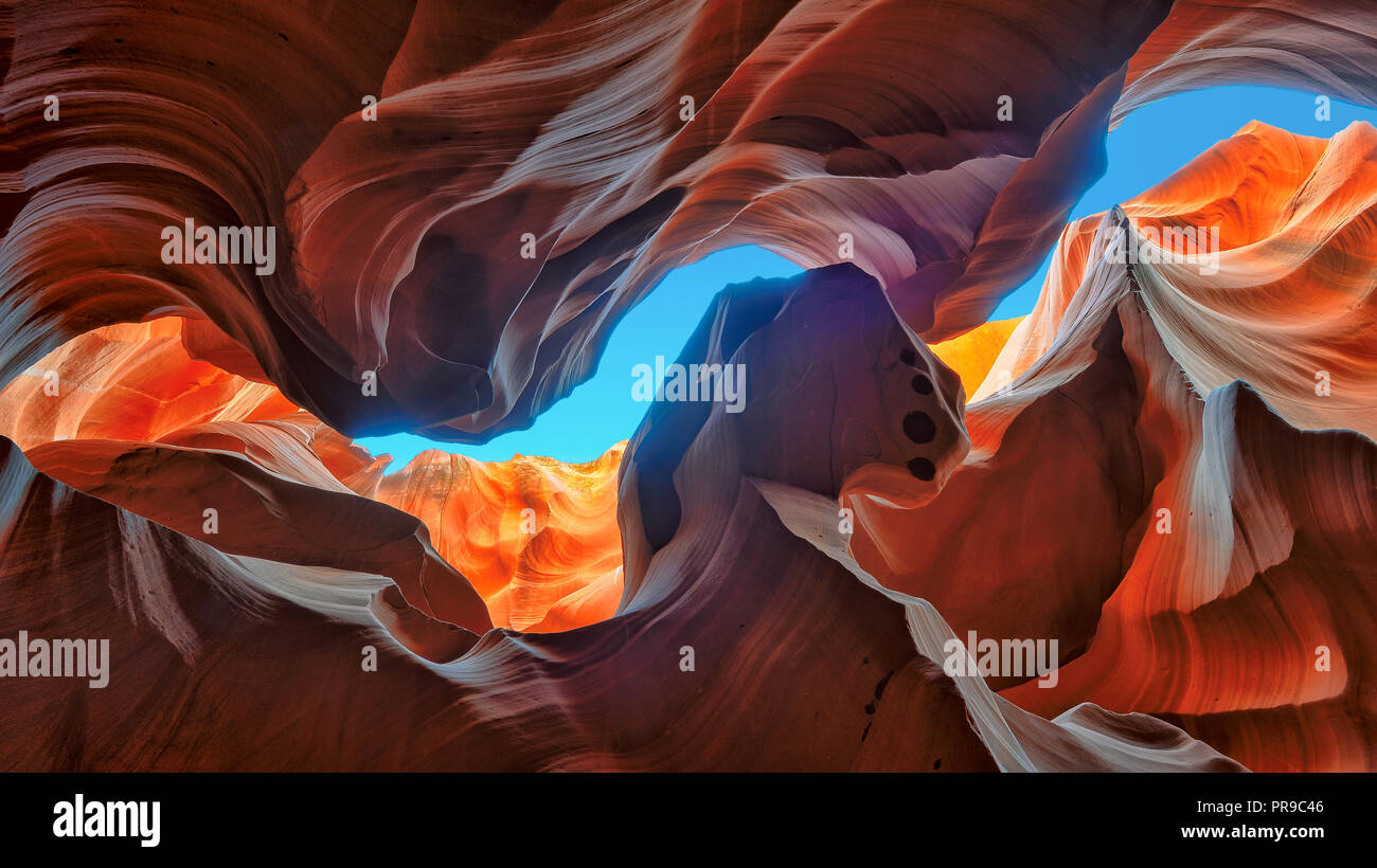 Antelope Canyon in the Navajo Reservation near Page, Arizona USA Stock ...