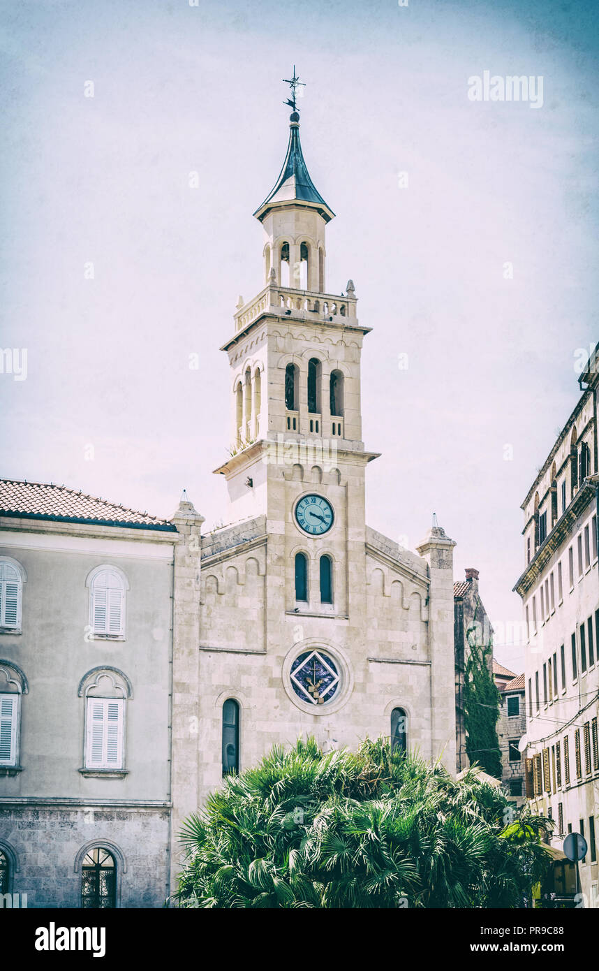 St. Luke church in Split, Croatia. Religious architecture. Travel ...
