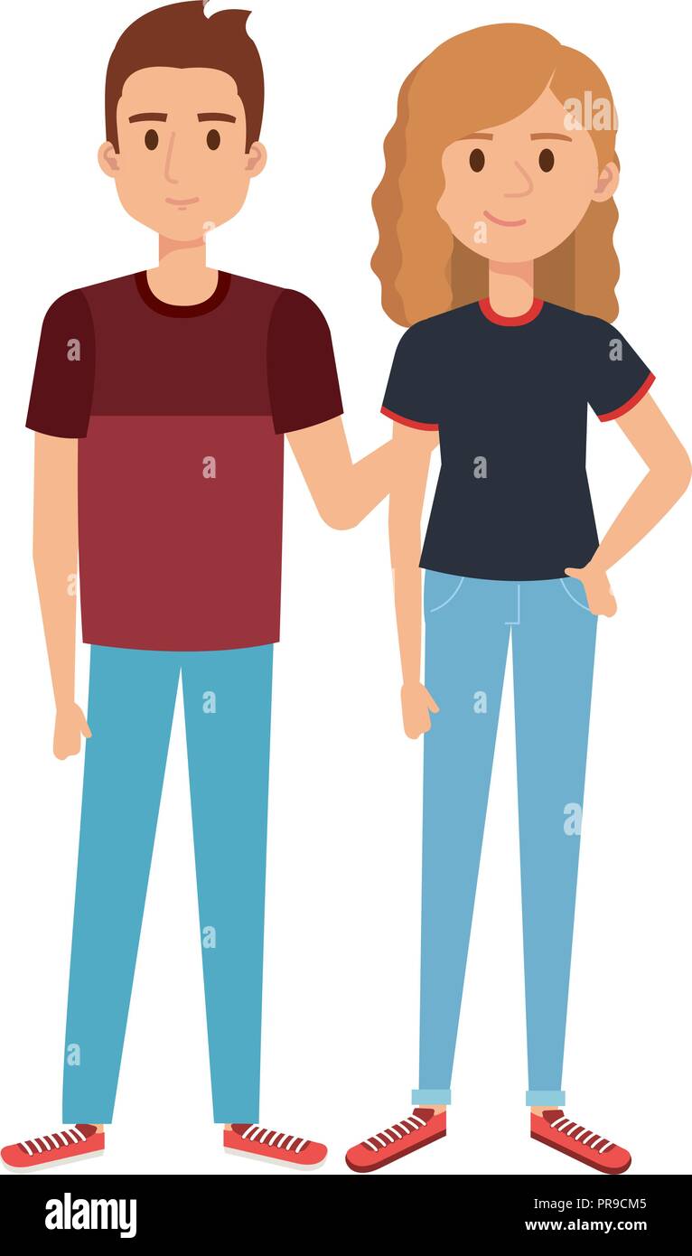 couple avatar characters icons Stock Vector Image & Art - Alamy