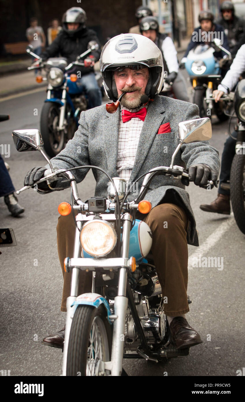 Riders take part in the Distinguished Gentleman's Ride in York, part of ...