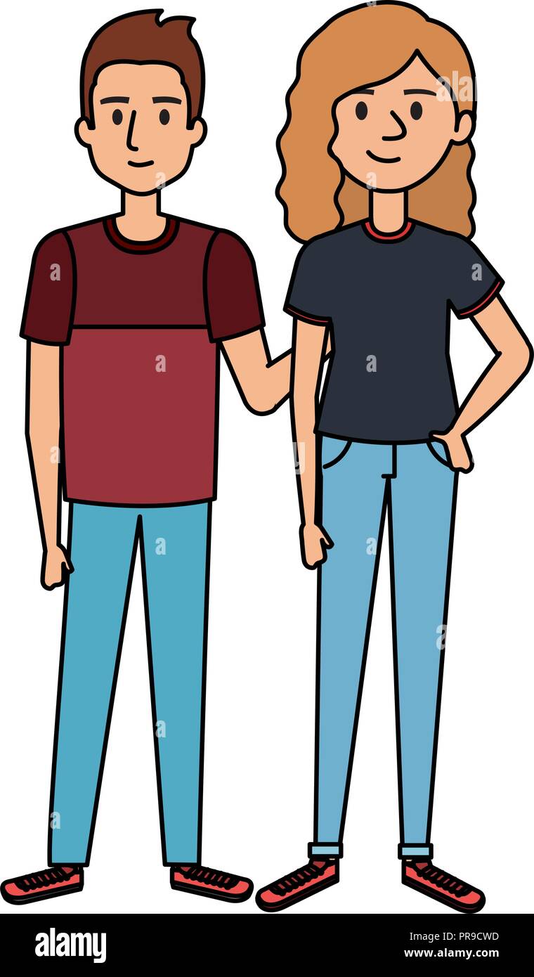 couple avatar characters icons Stock Vector Image & Art - Alamy