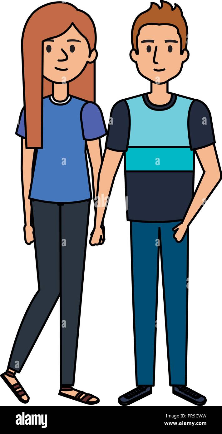 couple avatar characters icons Stock Vector Image & Art - Alamy