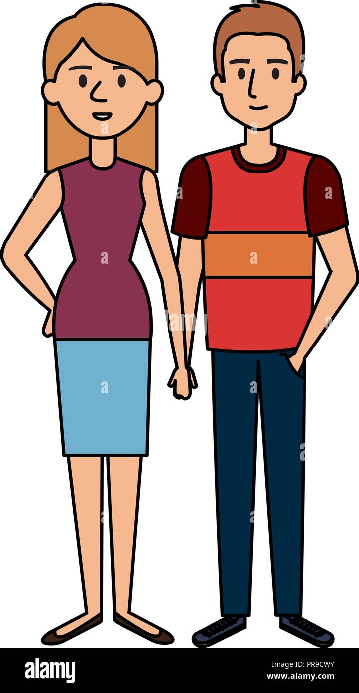 couple avatar characters icons Stock Vector Image & Art - Alamy