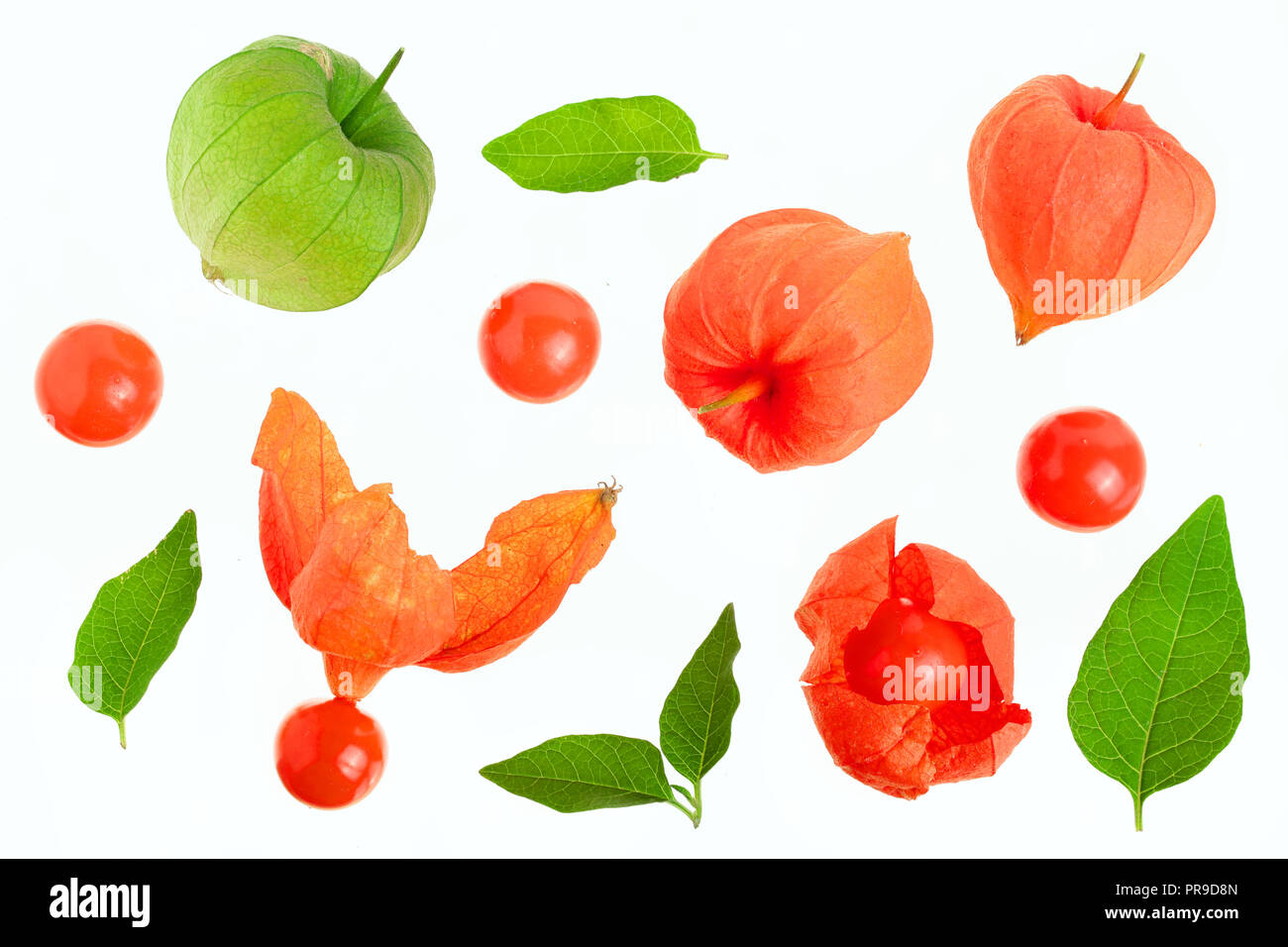 Pile ground cherry fruit Cut Out Stock Images & Pictures - Alamy