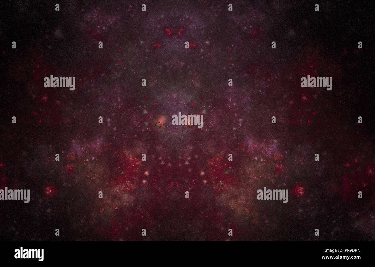 Red mystical fractal pattern on balck background. Fantasy fractal ...