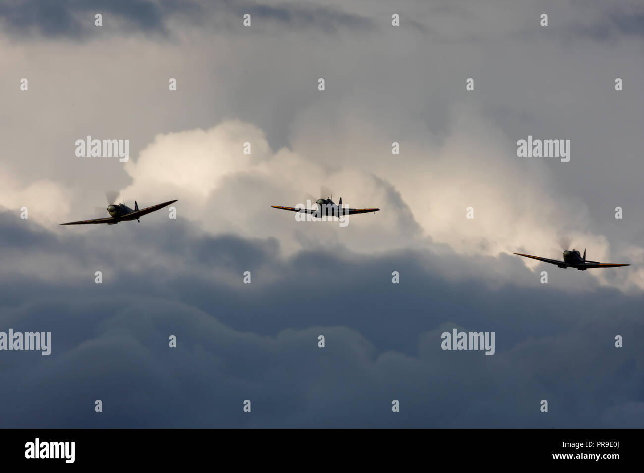 Supermarine spitfire against sky hi-res stock photography and images ...