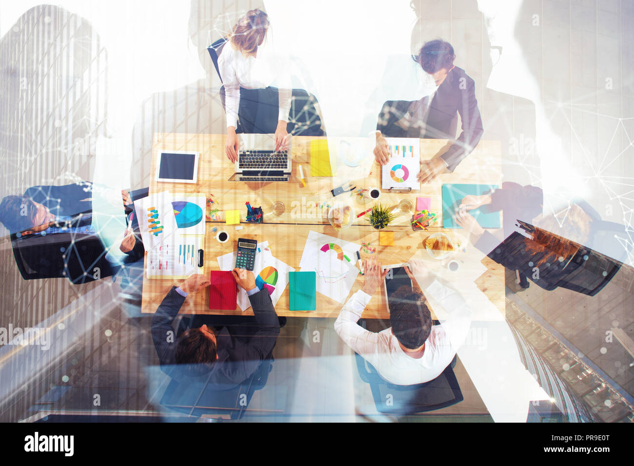 Business people work together in office. Concept of teamwork and ...