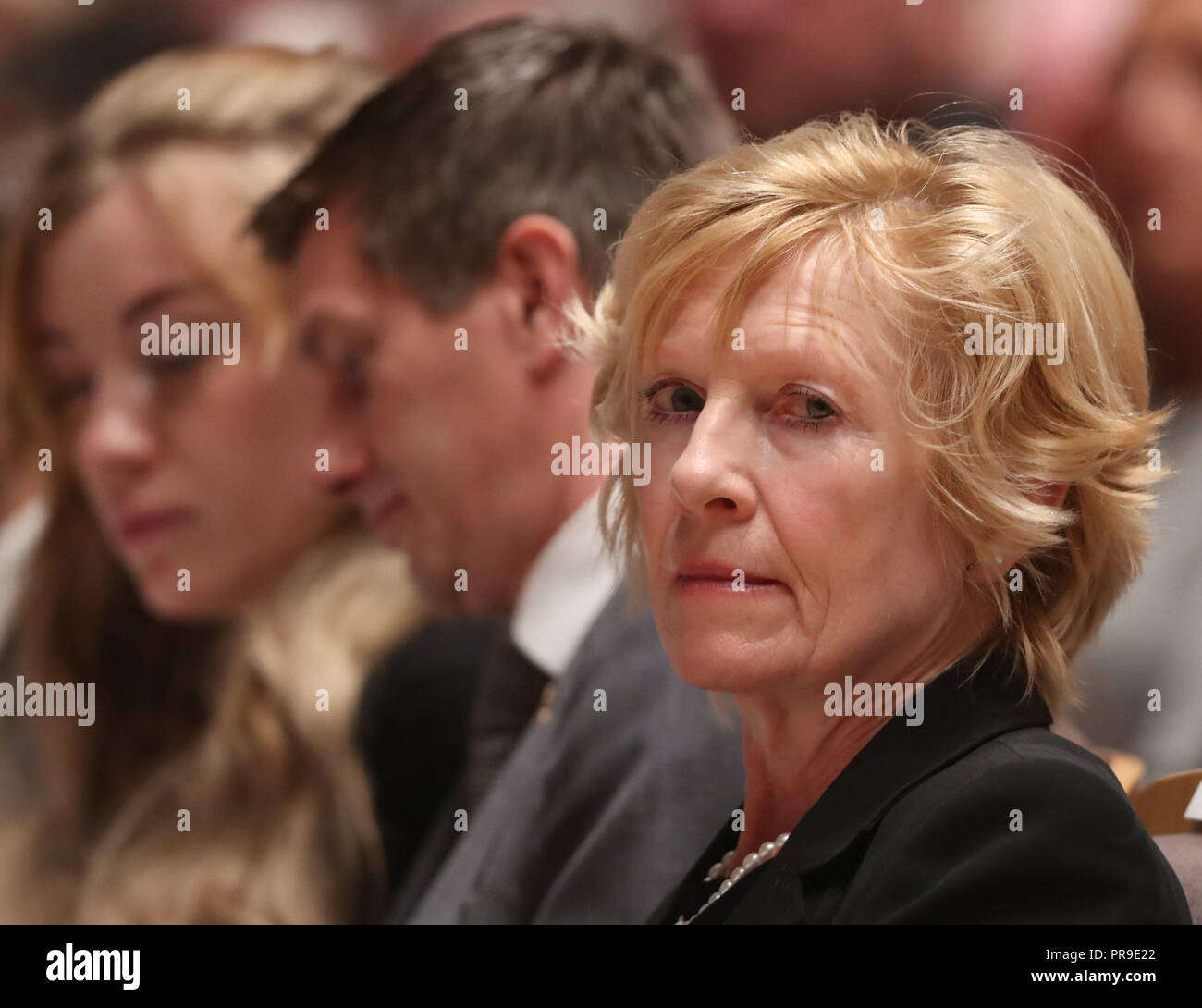 Lady Silvia Herman during the service at at the Waterfront Hall ...