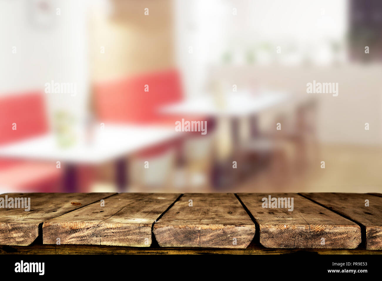 Wooden table background Stock Photo - Alamy