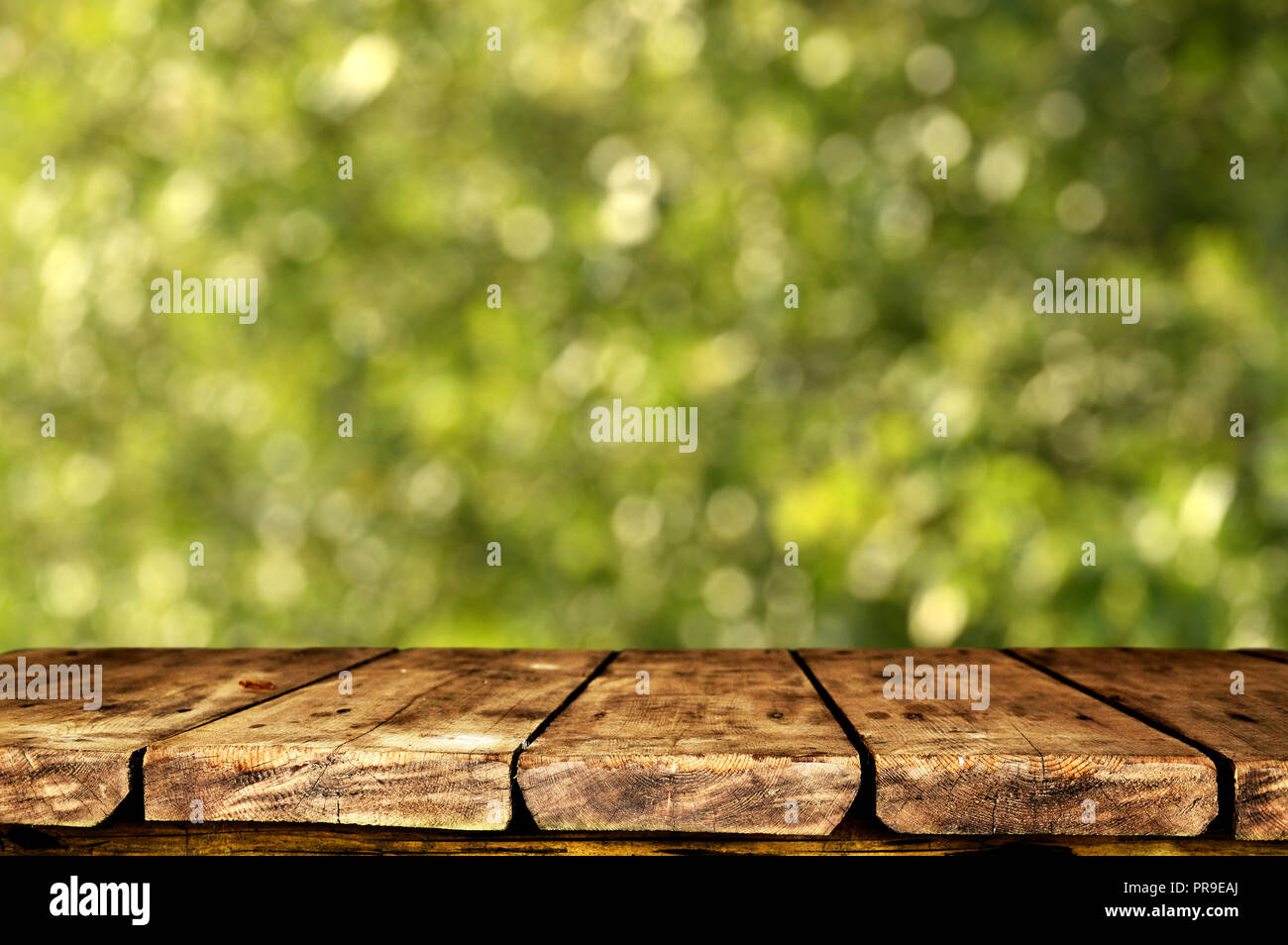 Wooden table background Stock Photo - Alamy