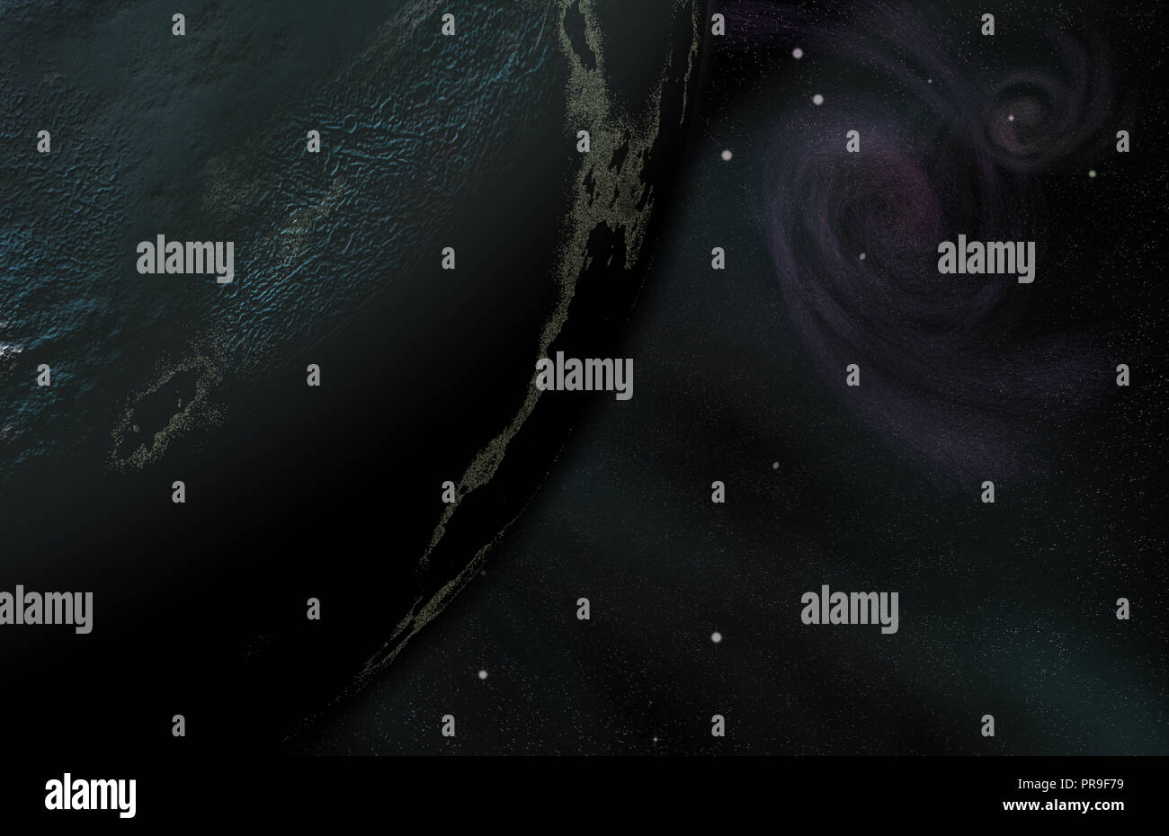 Deep space surreal composition. 3D rendering Stock Photo - Alamy