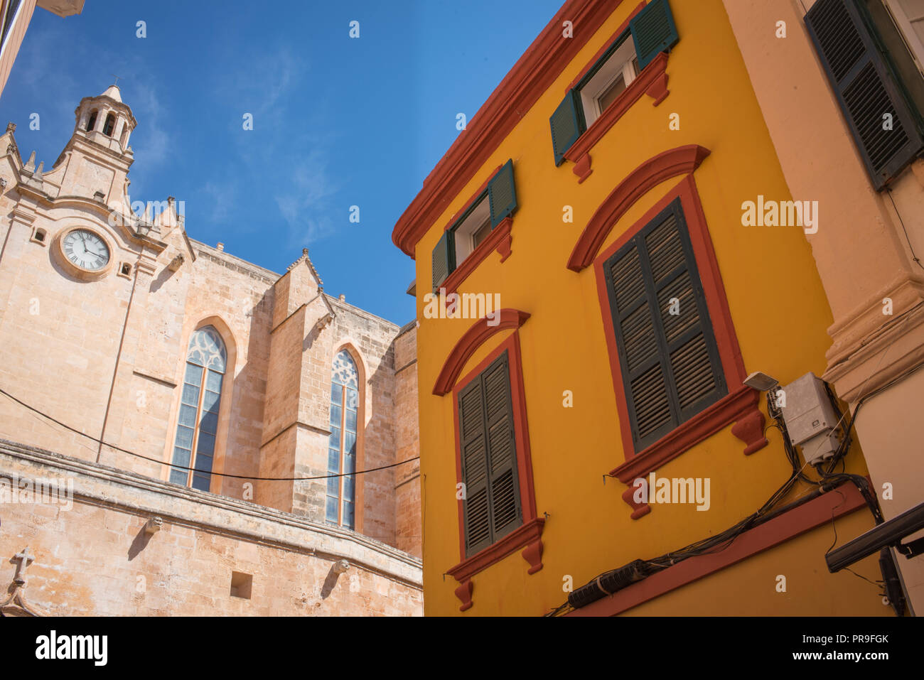 Architecture of Ciutadella, Menorca, Spain Stock Photo - Alamy
