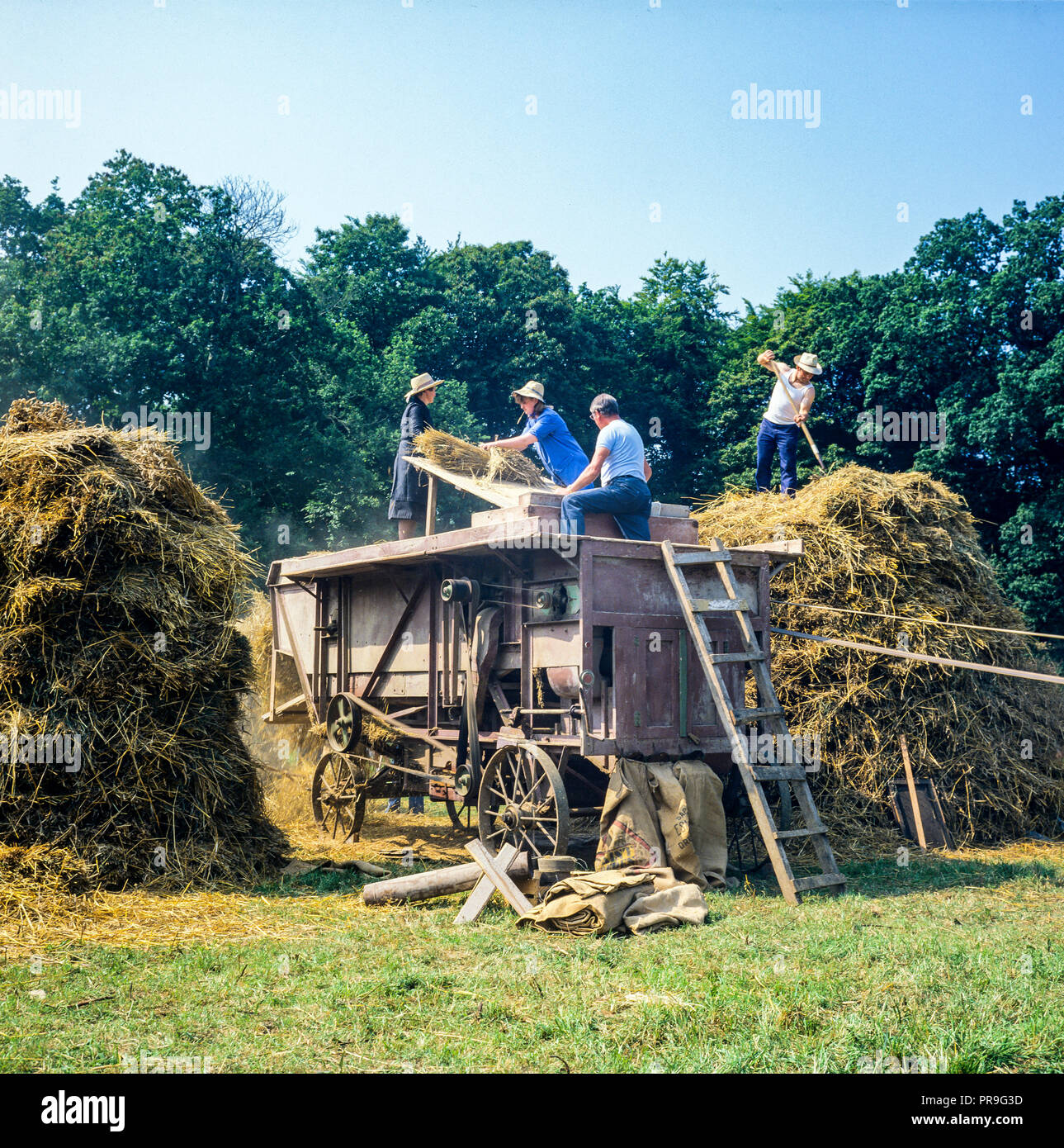 Threshing machine historical hi-res stock photography and images - Alamy