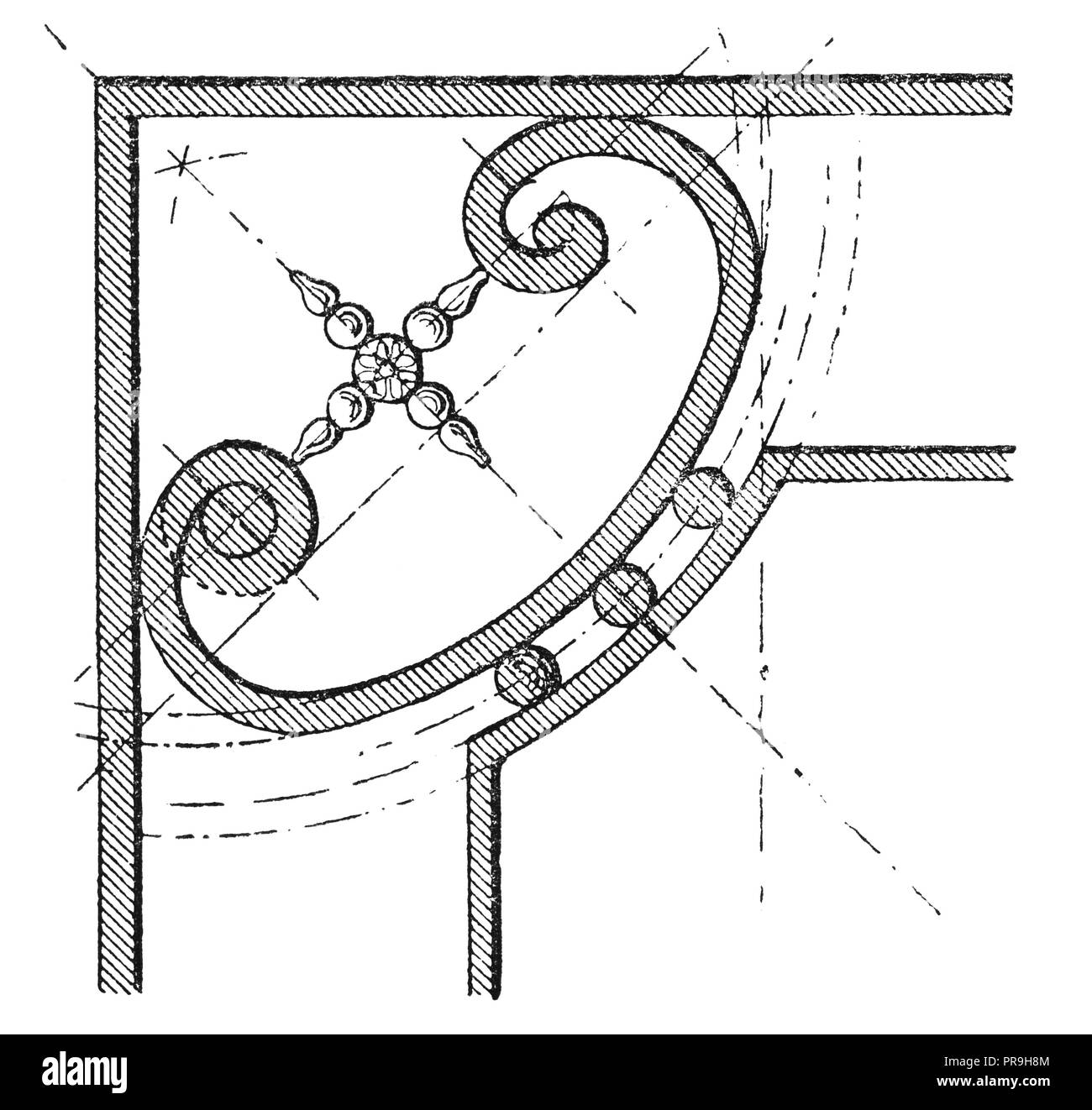 Ornate scroll design wrought iron hi-res stock photography and images ...