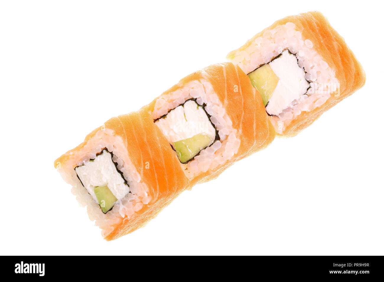 sushi roll isolated on white background without a shadow Stock Photo ...