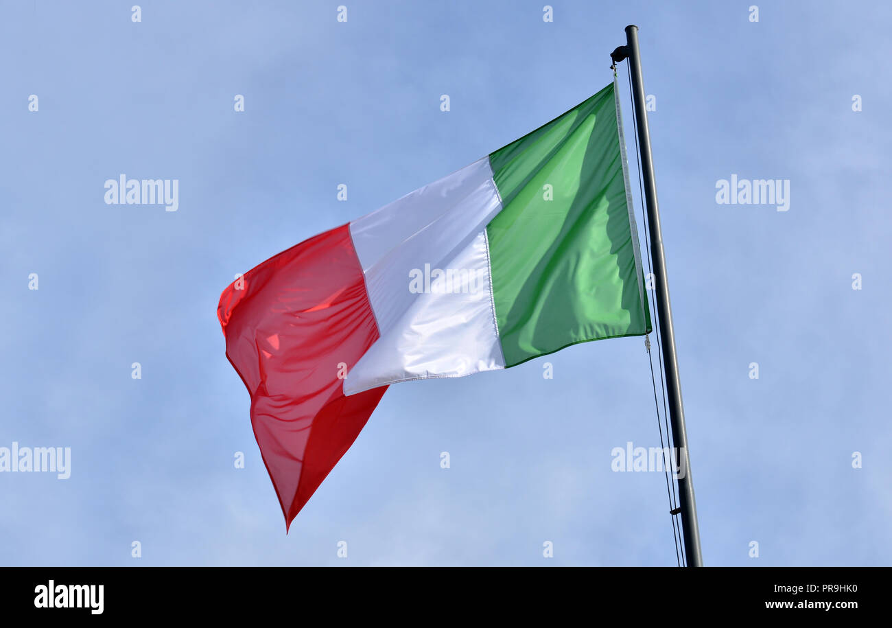 Italian flag stick hi-res stock photography and images - Alamy