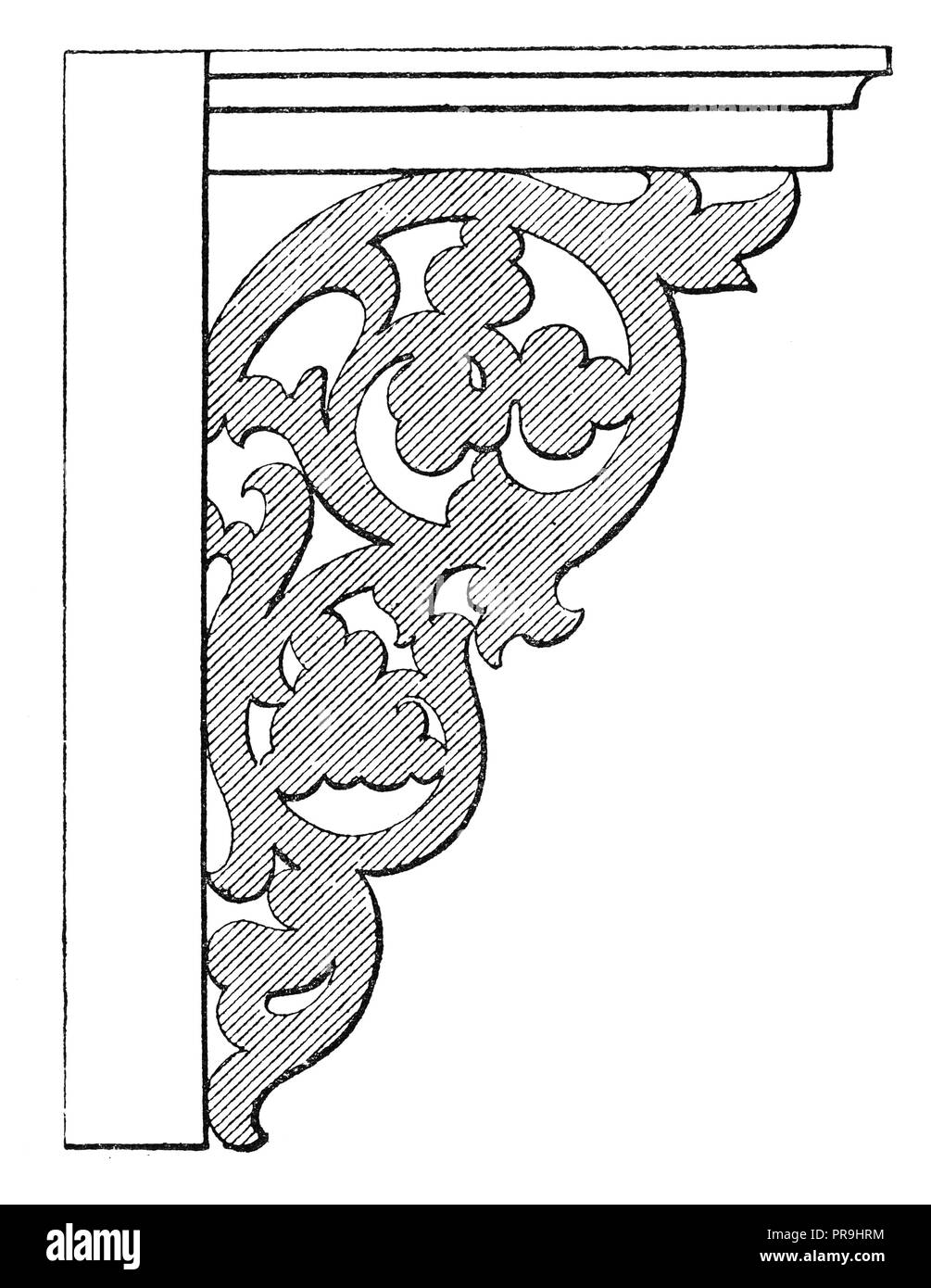 White architectural scroll background Cut Out Stock Images & Pictures ...